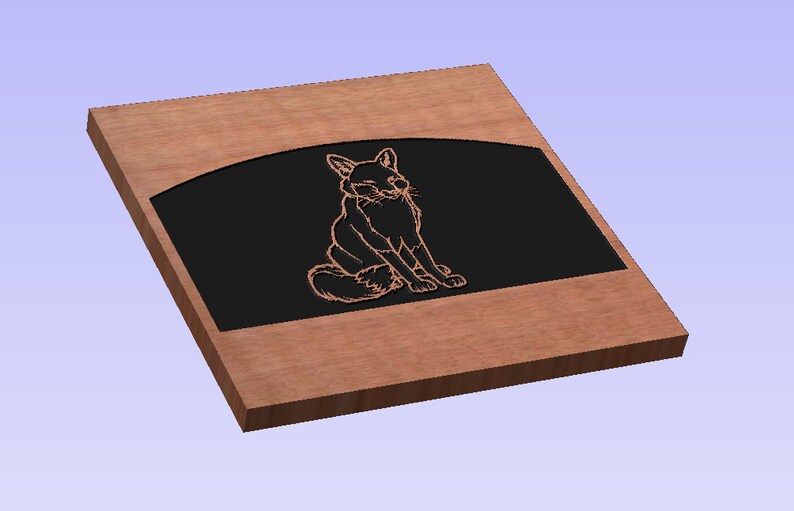 Fox Plaque SVG Files for Laser Engraving and Cnc Router Easy - Etsy