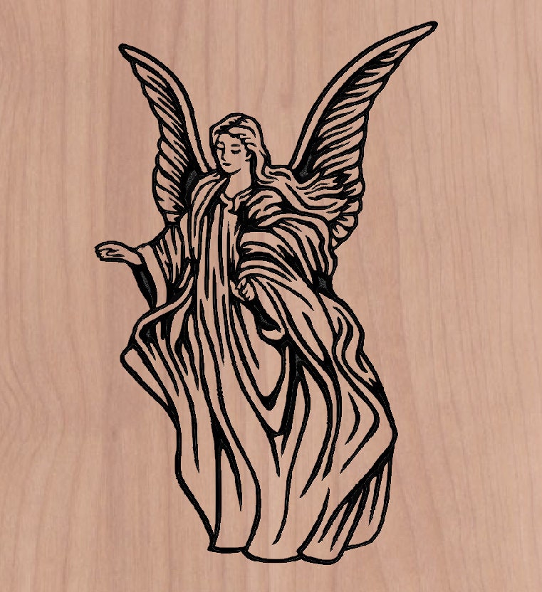 Guardian Angel SVG Files for Cnc Router and Laser Engraving - Etsy