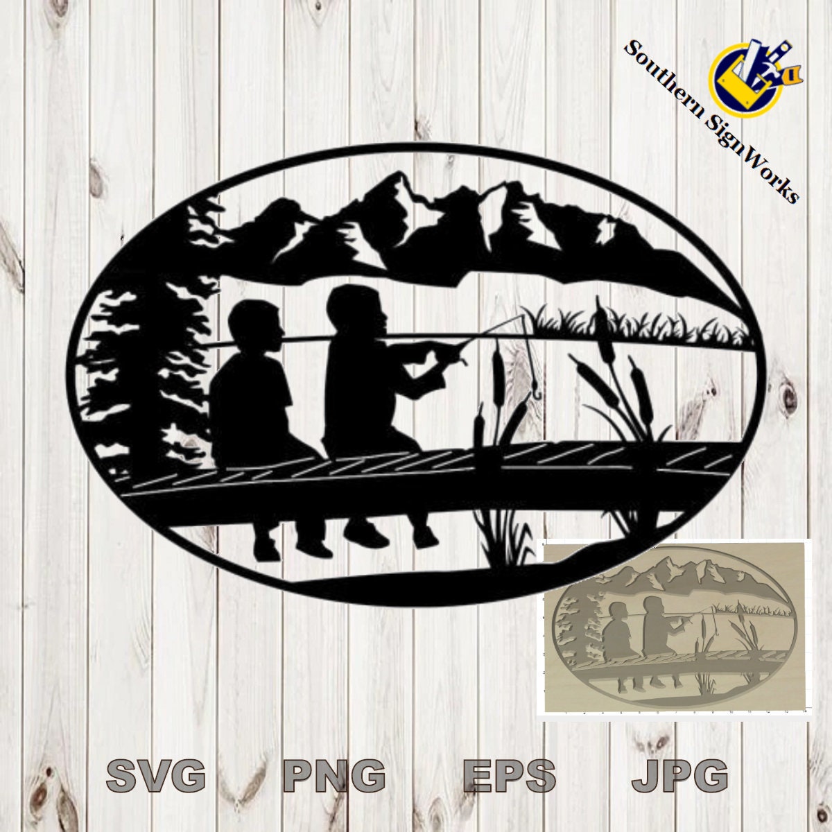 Outdoor Scene SVG Files for Laser Engraving Vinyl Cutters and - Etsy