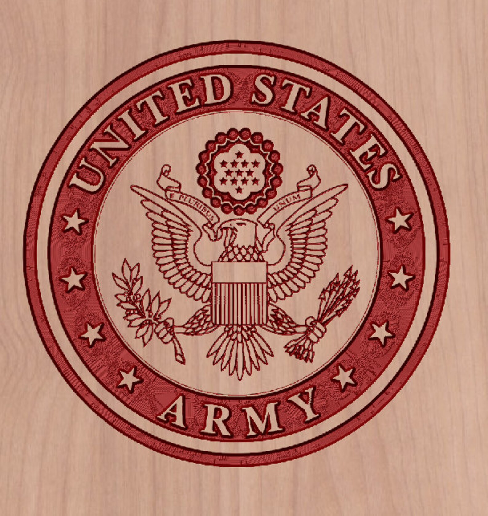 Military - U S Army Emblem- SVG Files for Cnc Router and Laser ...