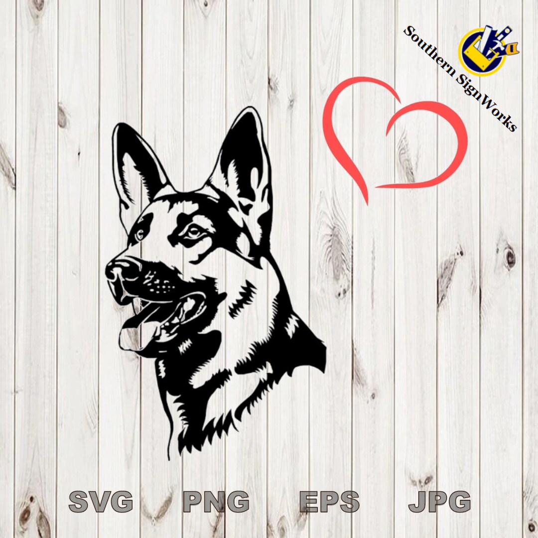 German Shepherd SVG Files for Cnc Router and Laser Engraving - Etsy