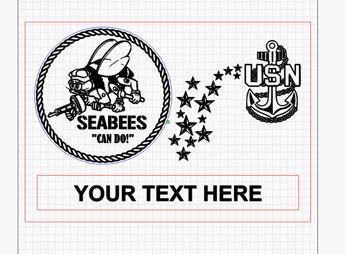 Buy US Navy Seabee Sign SVG Files for Cnc Router and Laser Online in ...