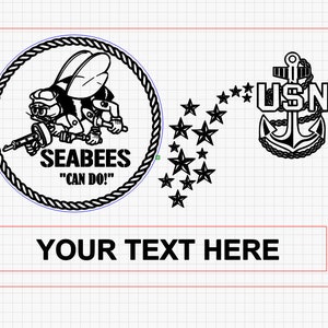 US Navy Seabee Sign SVG Files for Cnc Router and Laser Engraving ...