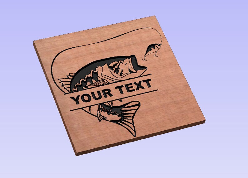 Trophy Bass Fishing SVG Files for Cnc Router and Laser - Etsy