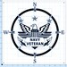 Navy Veteran Compass Rose SVG Files for Laser Engraving, Vinyl Cutting ...