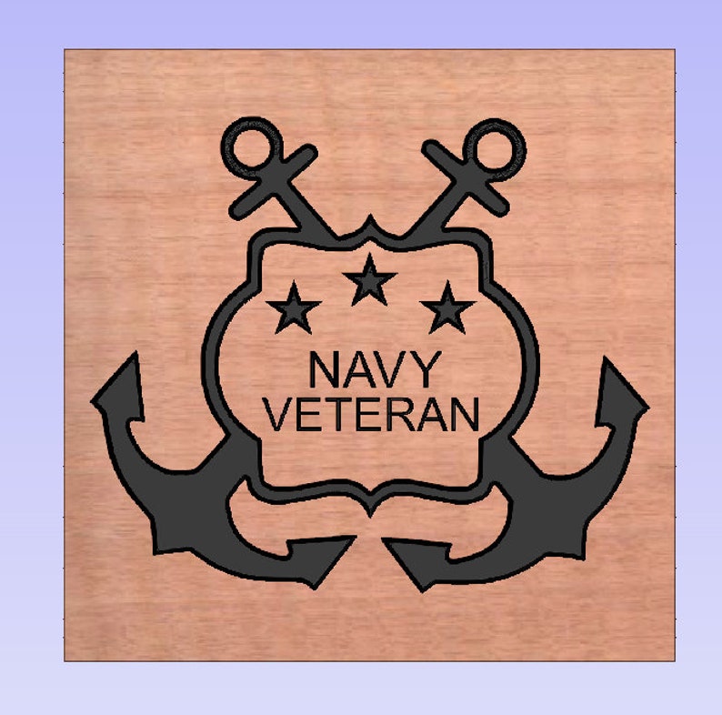 U S Navy Veteran SVG Files for Cnc Router Vinyl Cutters and - Etsy
