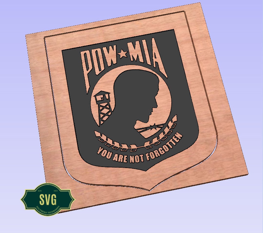 POW-MIA SVG Files for Cnc Routers, and Laser Engraving - Military - Etsy