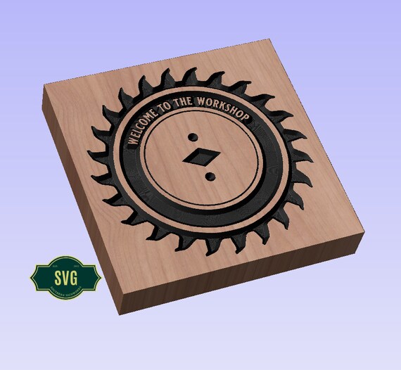 Workshop Sign SVG Files for Laser Engraving and Cnc Router V - Etsy