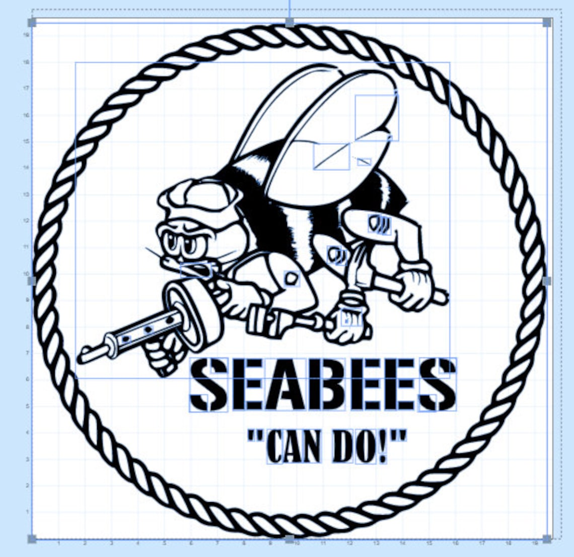 Military US Navy Seabee SVG Files for Cnc Router and Laser - Etsy Finland