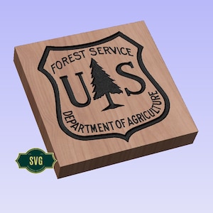 U S Forest Service Logo SVG Files for Laser Engraving, Vinyl Cutting ...