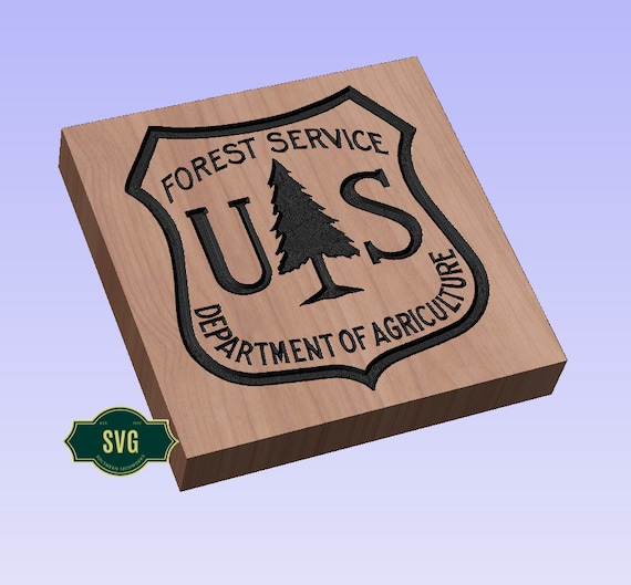 U S Forest Service Logo SVG Files for Laser Engraving Vinyl | Etsy UK