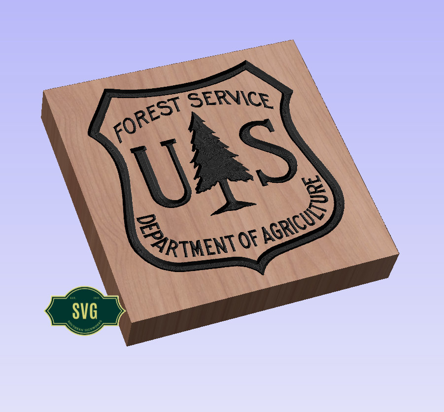 U S Forest Service Logo SVG Files for Laser Engraving Vinyl - Etsy