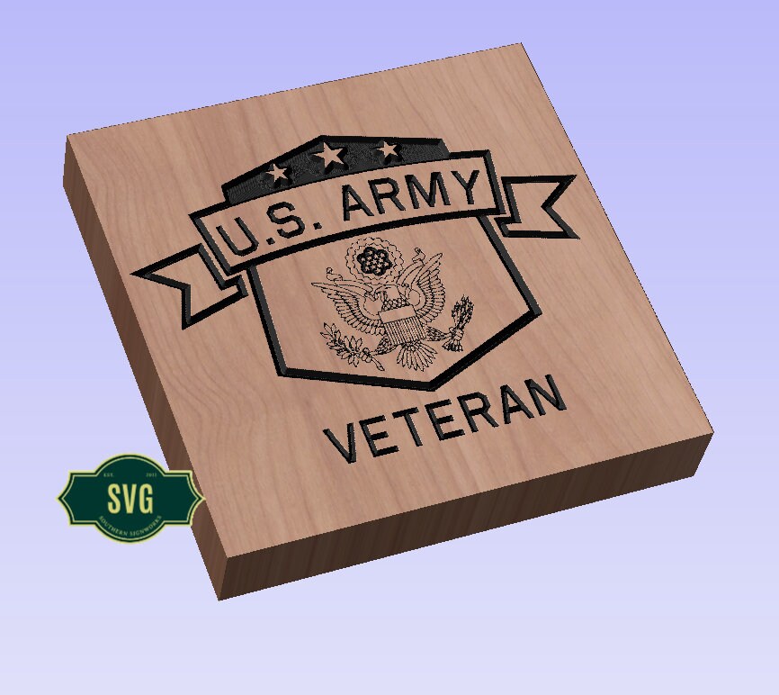 Army Veteran SVG Files for Laser Engraving Vinyl Cutters and - Etsy