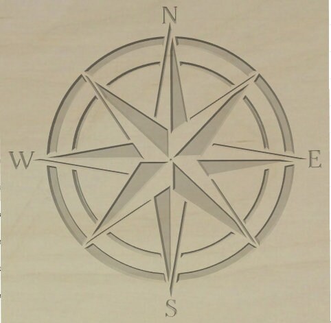 Compass Rose SVG Files for Laser Engraving Vinyl Cutters and - Etsy Canada