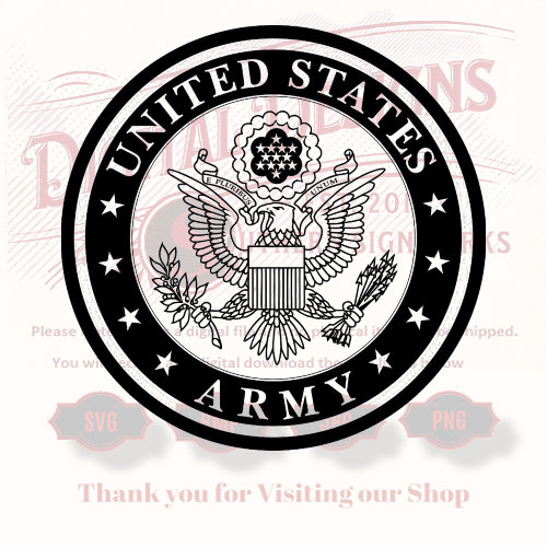 U S Army SVG Files for Cnc Routers, Vinyl Cutters and Laser Engraving ...