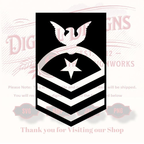 Military U S Navy Chief Petty Officer SVG Files for Laser - Etsy UK