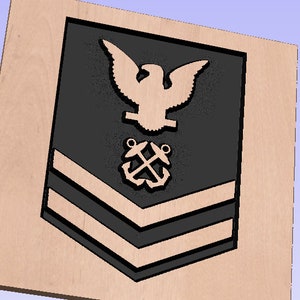 US Navy Petty Officer Second Class SVG – Laser Cut CNC File - Etsy