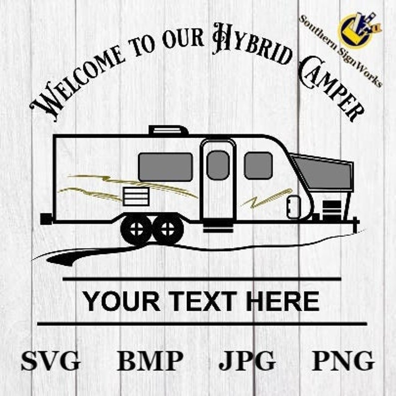 Hybrid Camper SVG Files for Laser and Cnc Machines | Etsy