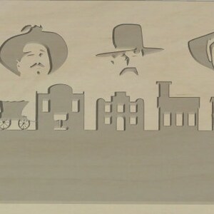 Western - Old West Scene - SVG Files for Laser Engraving and Cnc Router ...