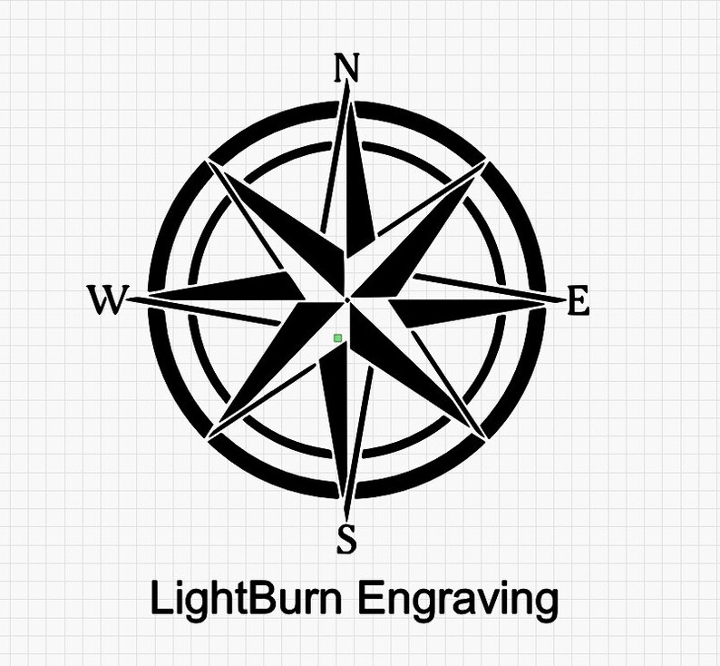Compass Rose SVG Files for Laser Engraving, Vinyl Cutters, and Cnc ...