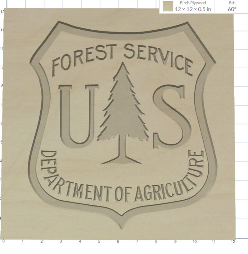 U S Forest Service Logo SVG Files for Laser Engraving Vinyl - Etsy