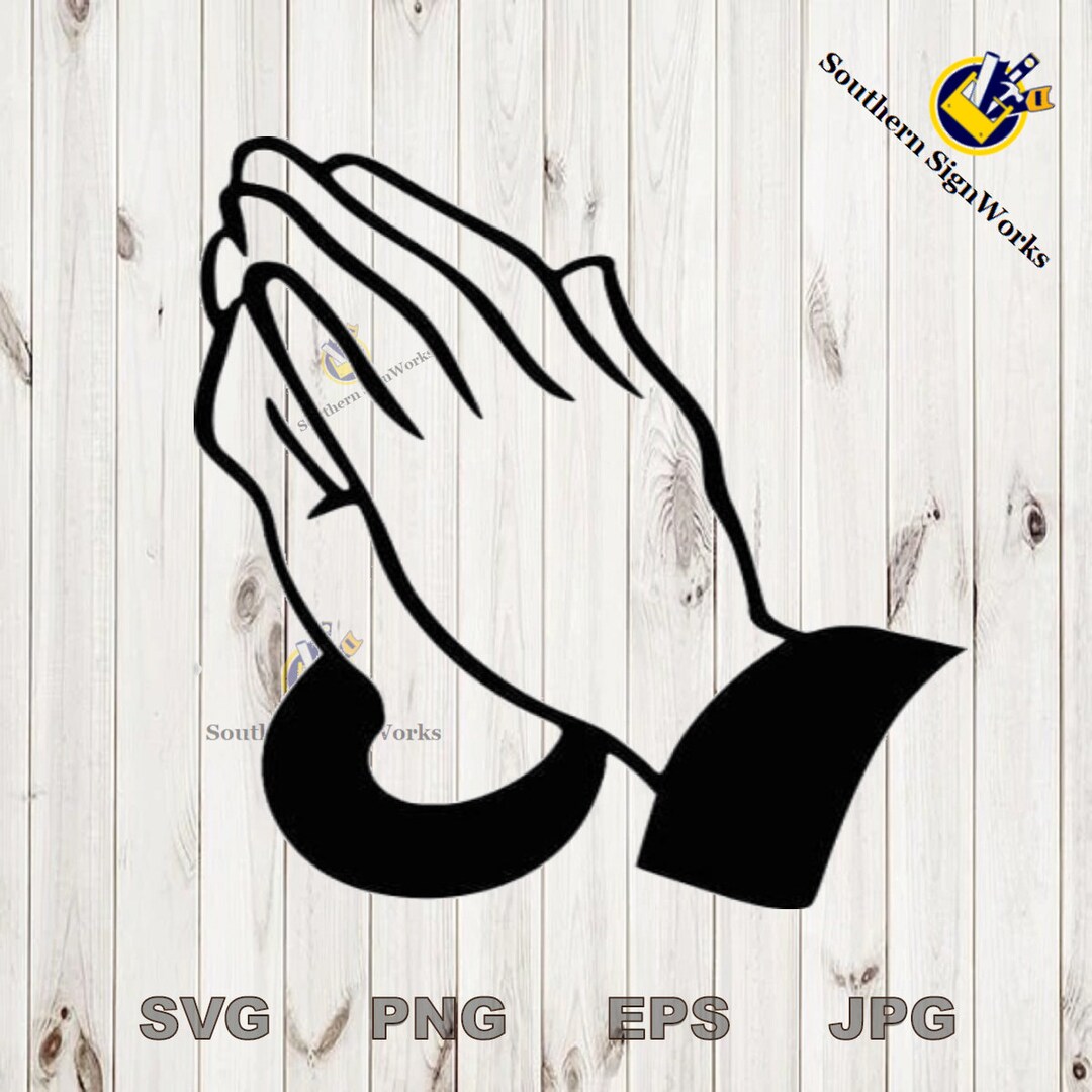 Praying Hands - SVG Files for Laser Engraving and Cnc Router - Etsy