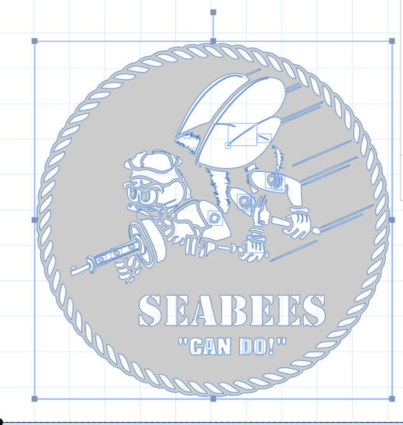 Military - US Navy Seabee - SVG Files for Cnc Router and Laser ...