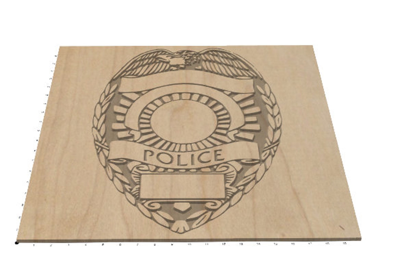 Police Badge blank SVG Files for Cnc Router and Laser | Etsy Canada