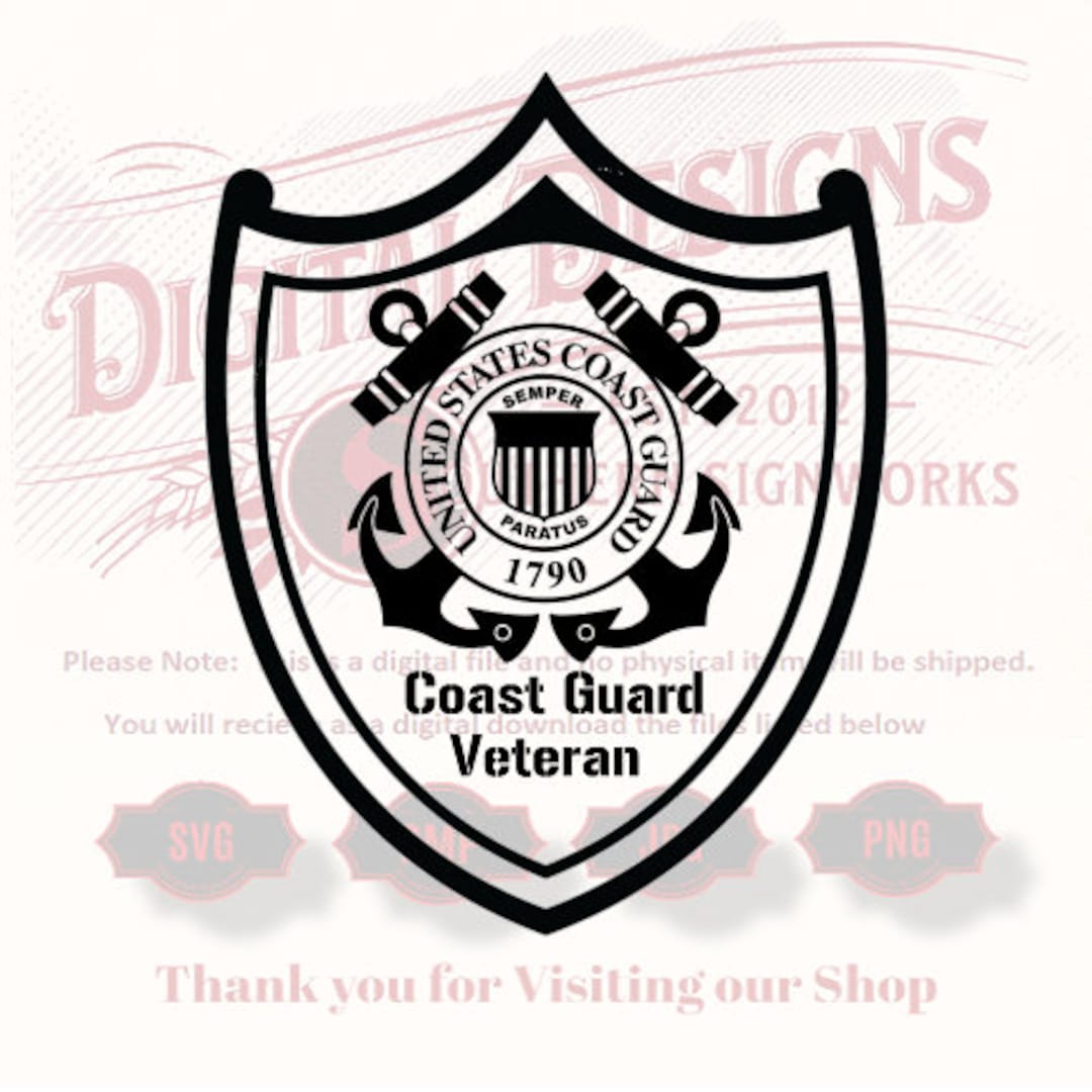 Military - Coast Guard Veteran Plaque - SVG Files for Cnc Router and ...