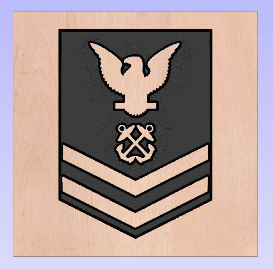 US Navy Petty Officer Second Class SVG – Laser Cut CNC File - Etsy