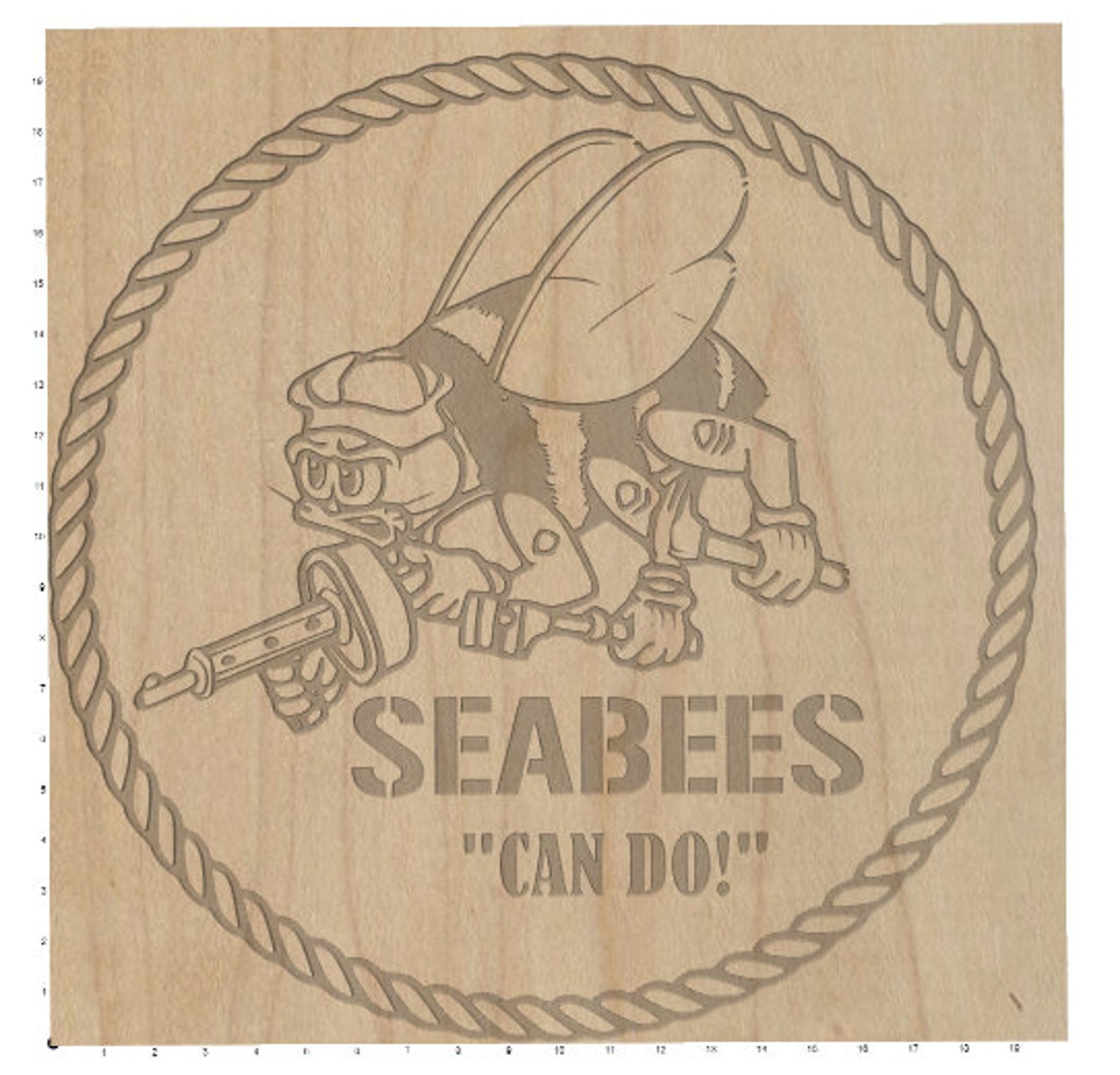 Military - US Navy Seabee - SVG Files for Cnc Router and Laser ...