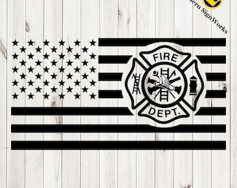 Fire Department SVG Files for Laser Engraving and Cnc Router | Etsy