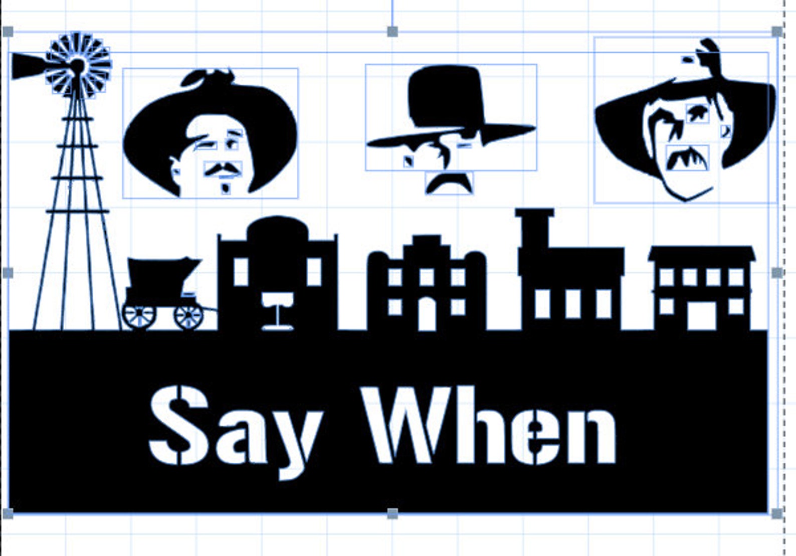 Western Old West Doc Holiday Wyatt Earp Say When SVG | Etsy