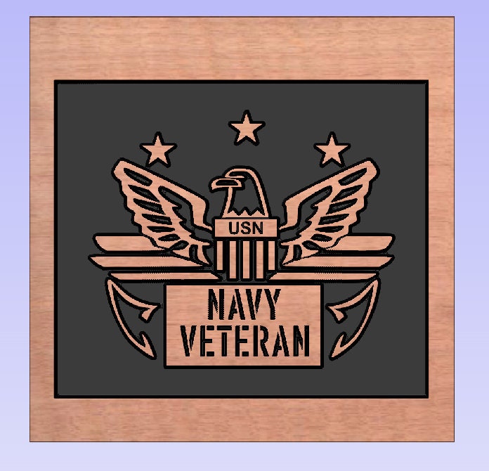 Navy Veteran SVG Files for Laser Engraving, Vinyl Cutting and Cnc ...