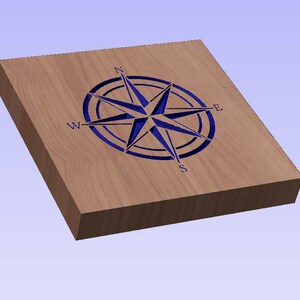 Compass Rose SVG Files for Laser Engraving, Vinyl Cutters, and Cnc ...
