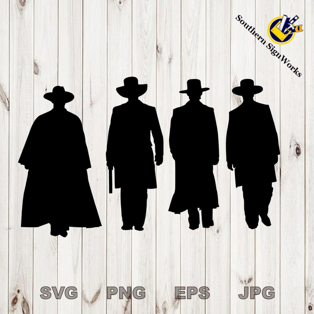 Western Gunfight at the O K Corral SVG Files for Cnc Router, Vinyl ...