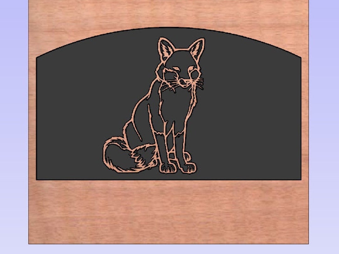 Fox Plaque SVG Files for Laser Engraving and Cnc Router Easy CNC File ...