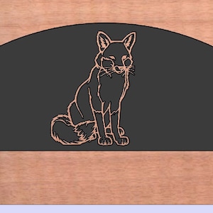 Fox Plaque SVG Files for Laser Engraving and Cnc Router Easy CNC File ...
