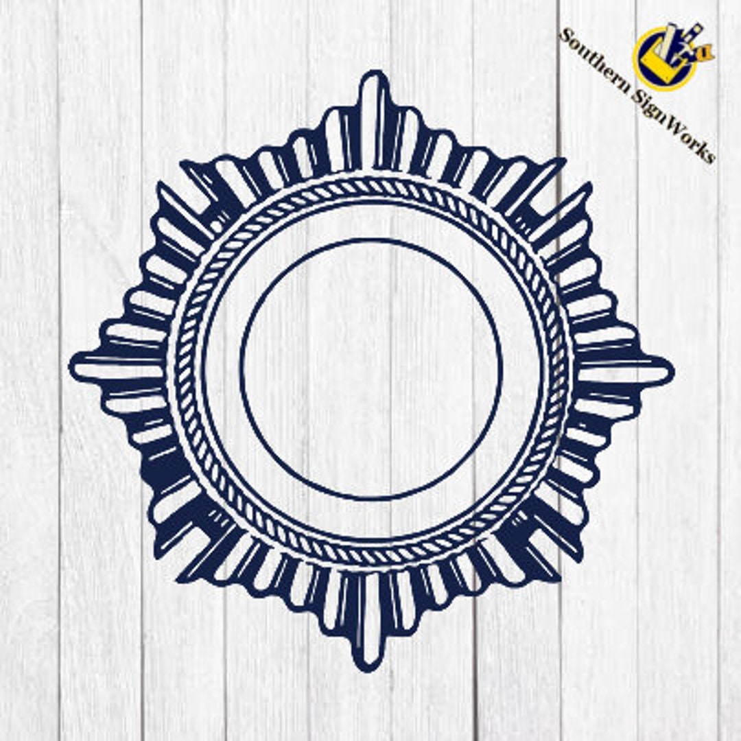 Police Badge - SVG Files for Laser Engraving and Cnc Router - Etsy