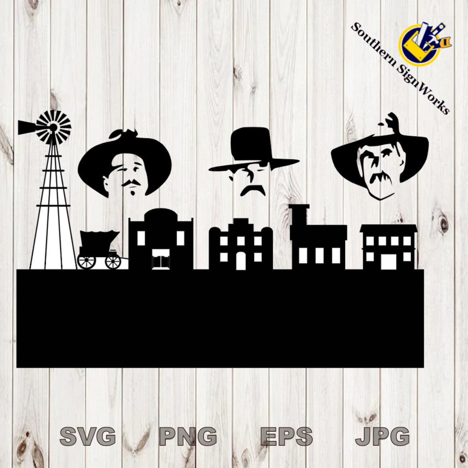 Western Old West Scene SVG Files for Laser Engraving and - Etsy Canada