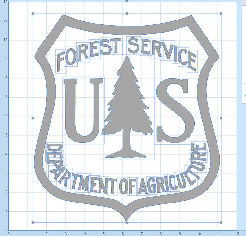 U S Forest Service Logo SVG Files for Laser Engraving, Vinyl Cutting ...