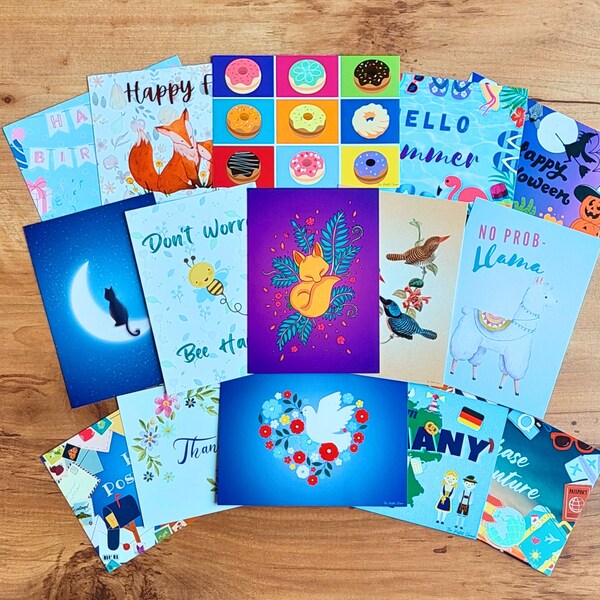 Postcard Pack - Etsy