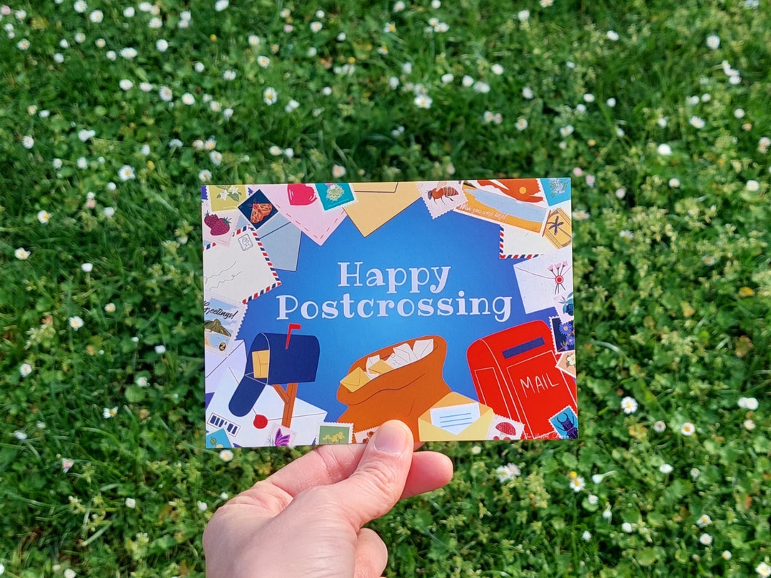 Postcrossing Postcard Happy Postcrossing Postcards Printed in Germany ...