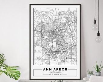 Ann Arbor Poster - Etsy