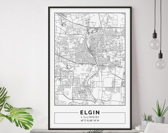 Elgin Illinois Print - Etsy