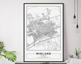 Midland Tx Poster - Etsy