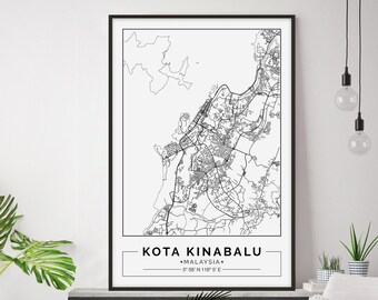 Kota Kinabalu Poster | Etsy