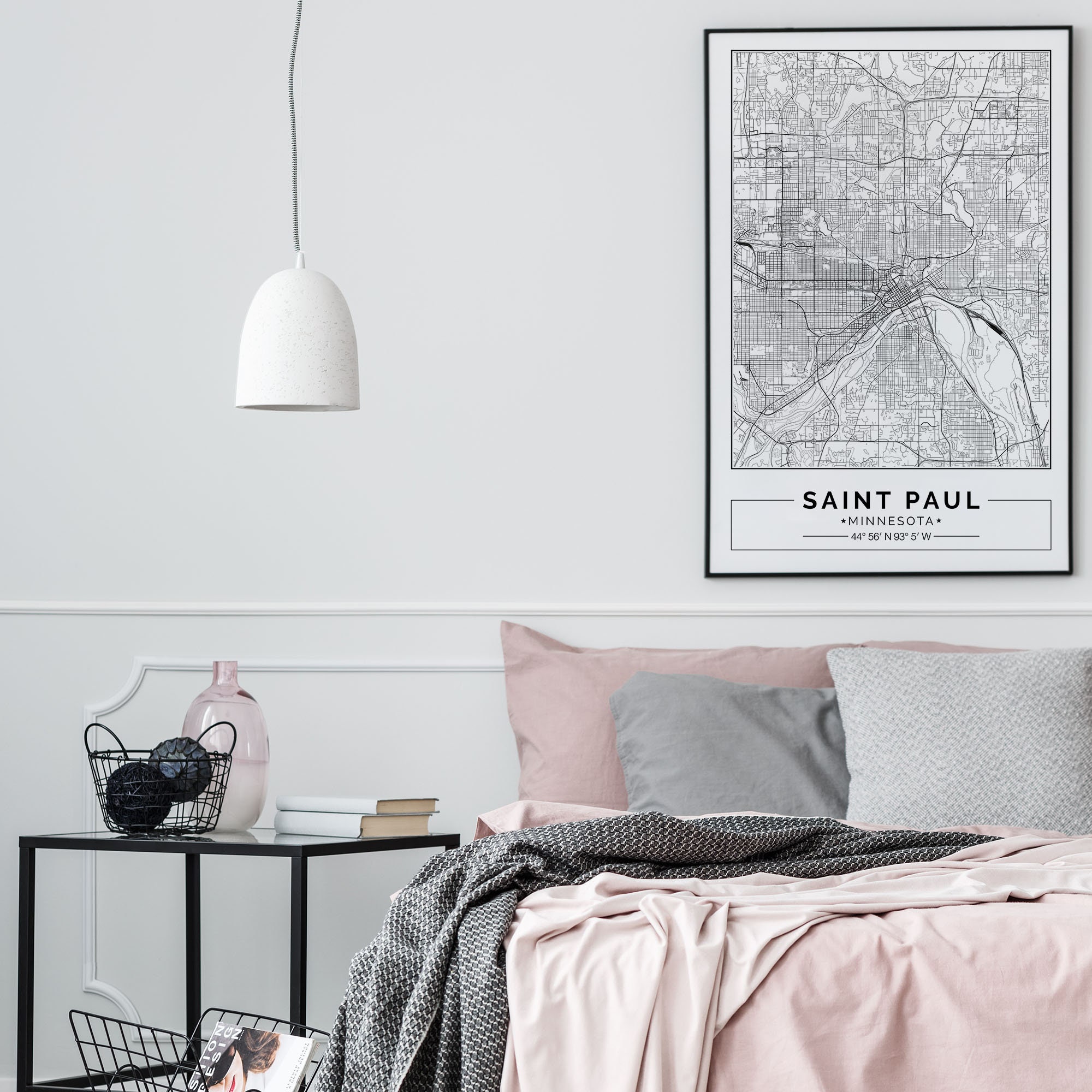 Saint Paul Map Print Saint Paul Map Poster Saint Paul Wall | Etsy