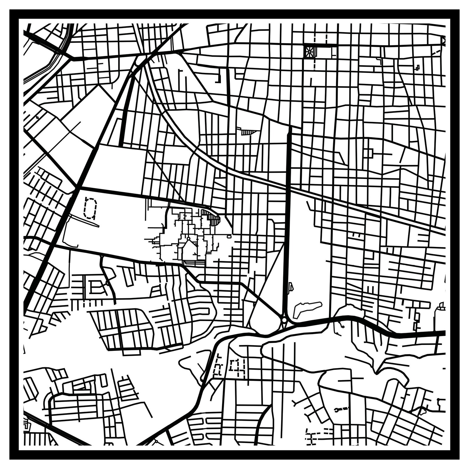 Morelia Map Print Morelia Map Poster Morelia Wall Art - Etsy