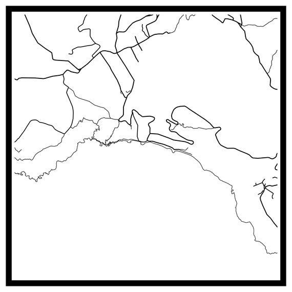 Wall Hangings Santa Maria Map Santa Maria Print Santa Maria Azores ...